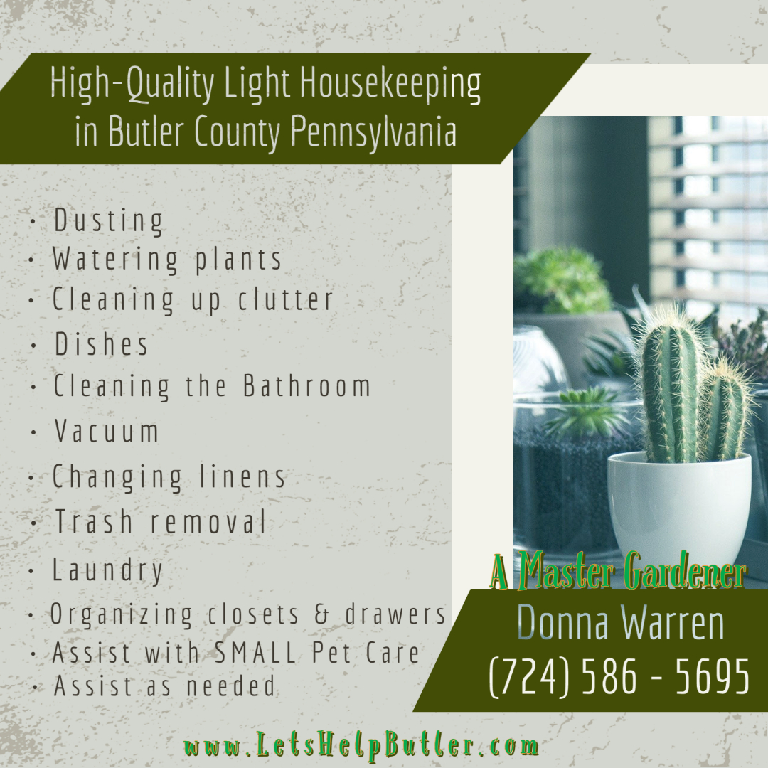 Light Housekeeping in Butler PA – Let's Talk 💖 Anna Marie